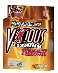 Vicious Panfish Hi-Vis Yellow Monofilament Fishing Line | eBay