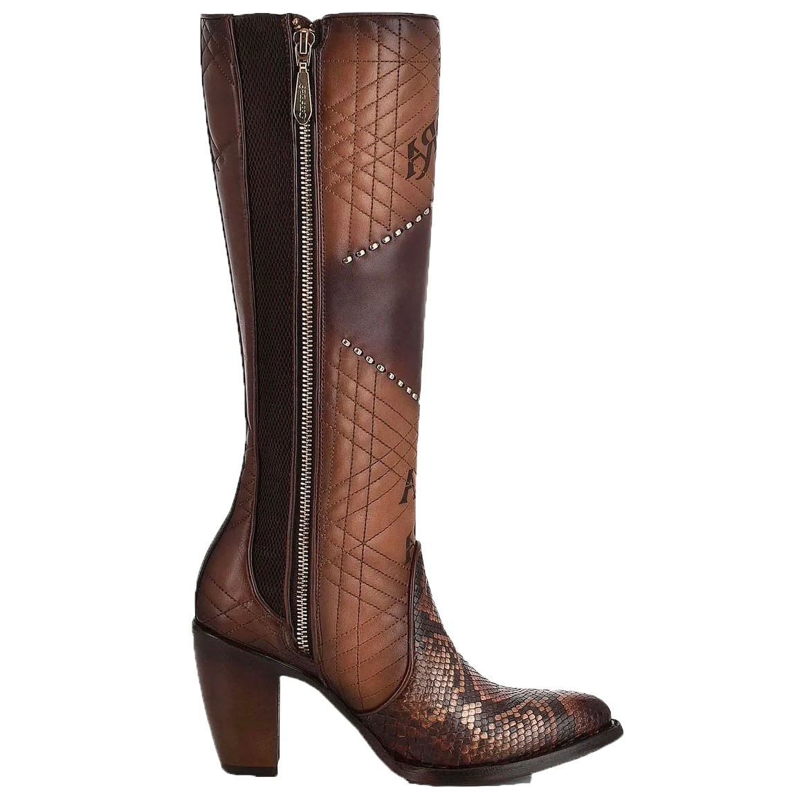 Cuadra Ladies Python Chestnut Brown Western Boots CU561 | eBay
