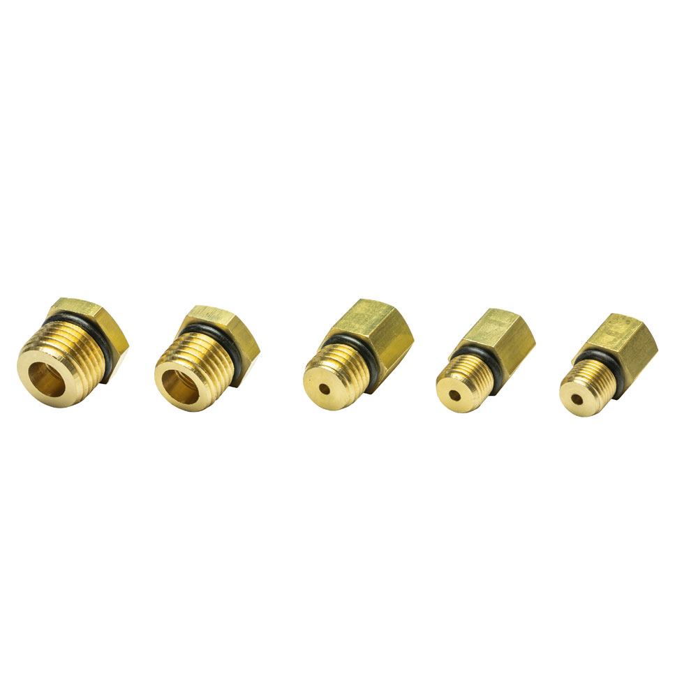 GlowShift 5pc Metric Thread Adapter Kit - 1/8 BSP, M10, M12, M14 & M16 ...
